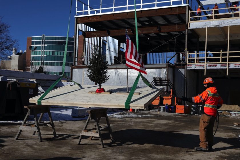 Portland Campus construction reaches new heights with final panel ...