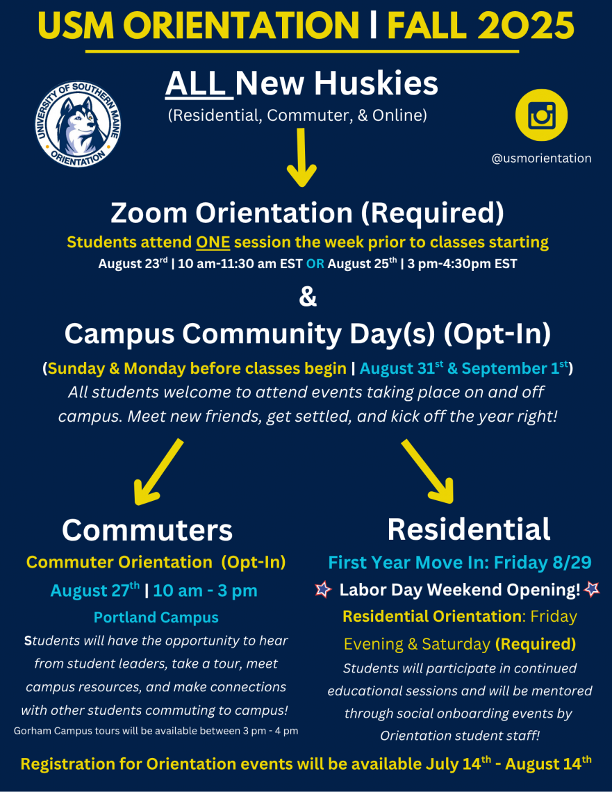 Fall 2025 – Orientation & First Year Experience